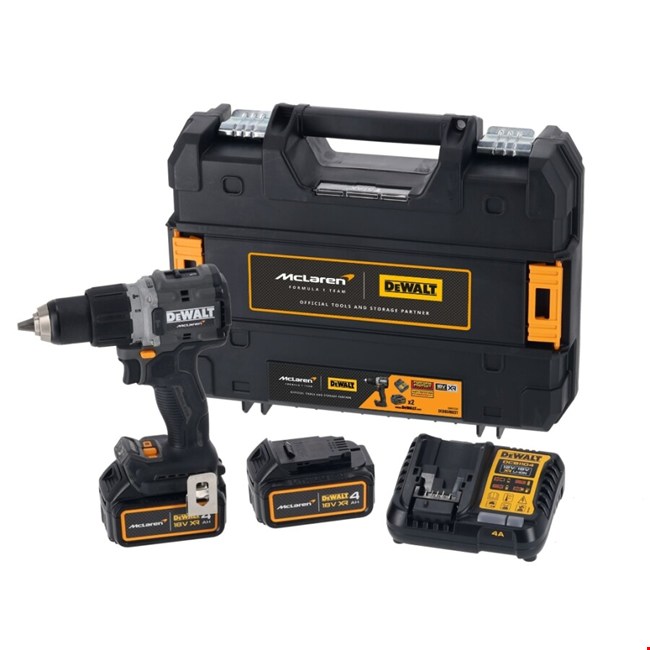 DEWALT DCD85MM2T-QW MCLAREN 18V XR Brushless Accu Schroef-/Boormachine set